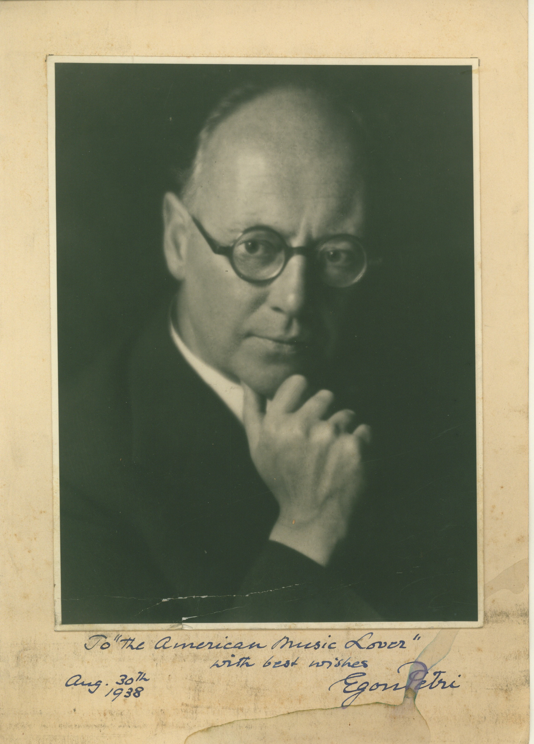 Petri, Egon - Photograph Signed