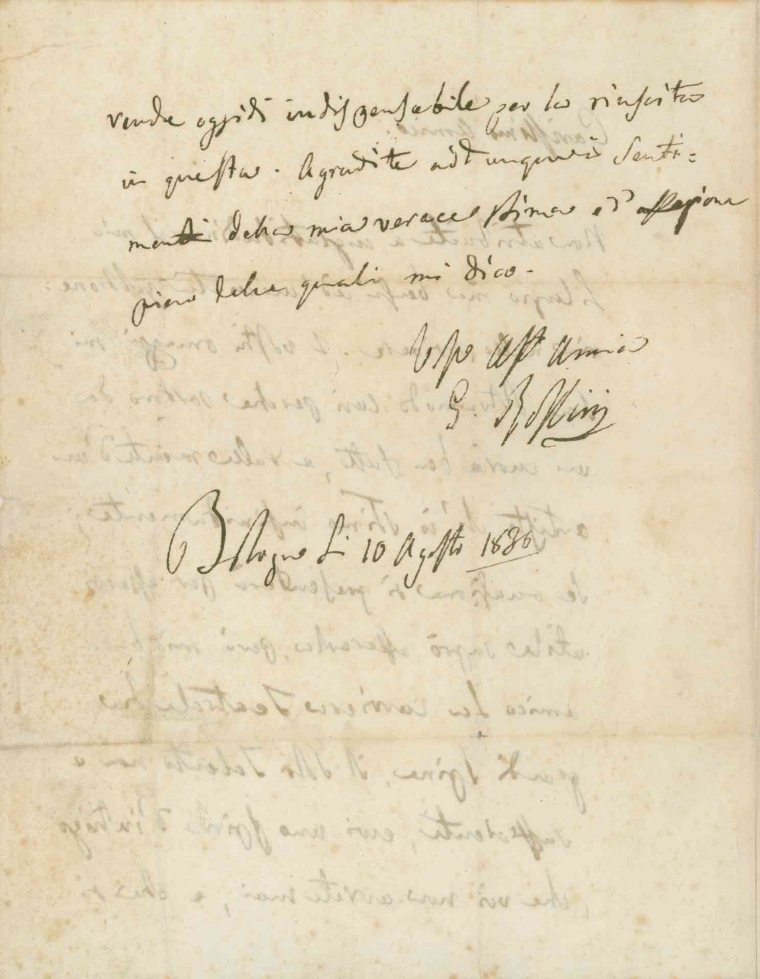 Rossini, Gioacchino - Autograph Letter Signed