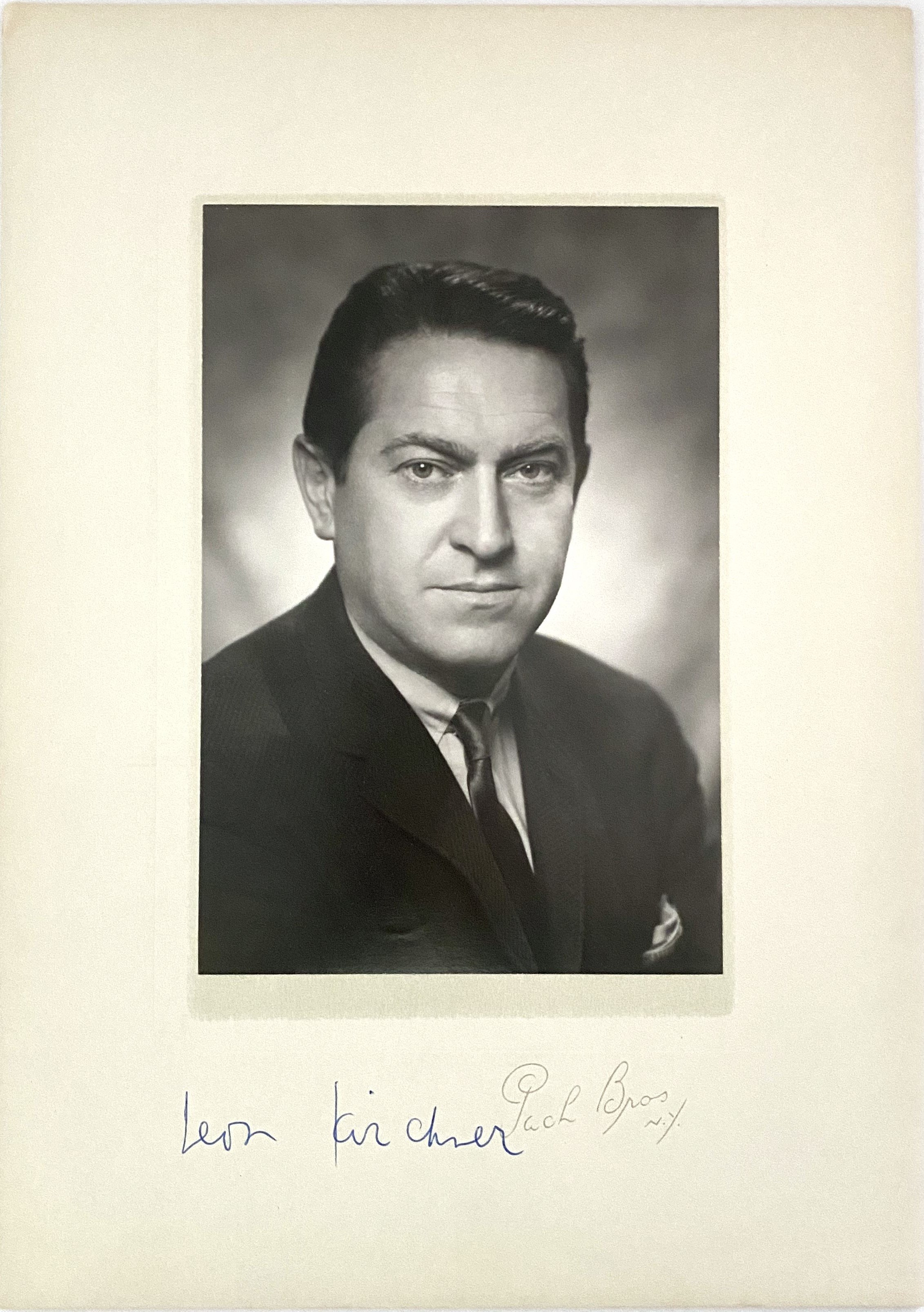 Kirchner, Leon - Original Photograph Signed